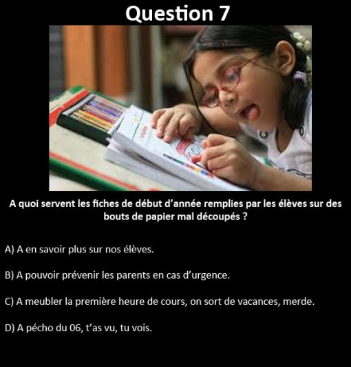 Test – Enseignant, es-tu prêt pour la rentrée ? | Le blog d'un odieux ...
